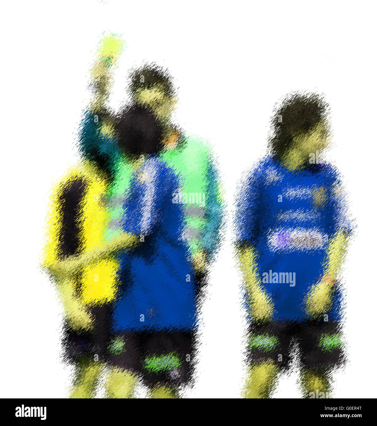 White and yellow uniforms hi-res stock photography and images - Alamy