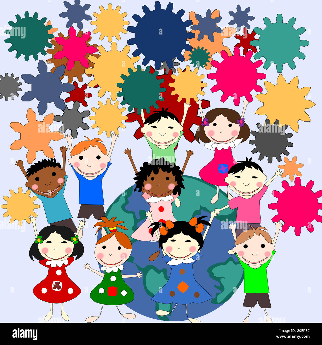 Children -future minds in the world, the concept o Stock Photo - Alamy