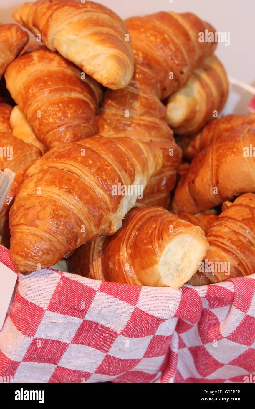 croissant bread on buffet line Stock Photo - Alamy