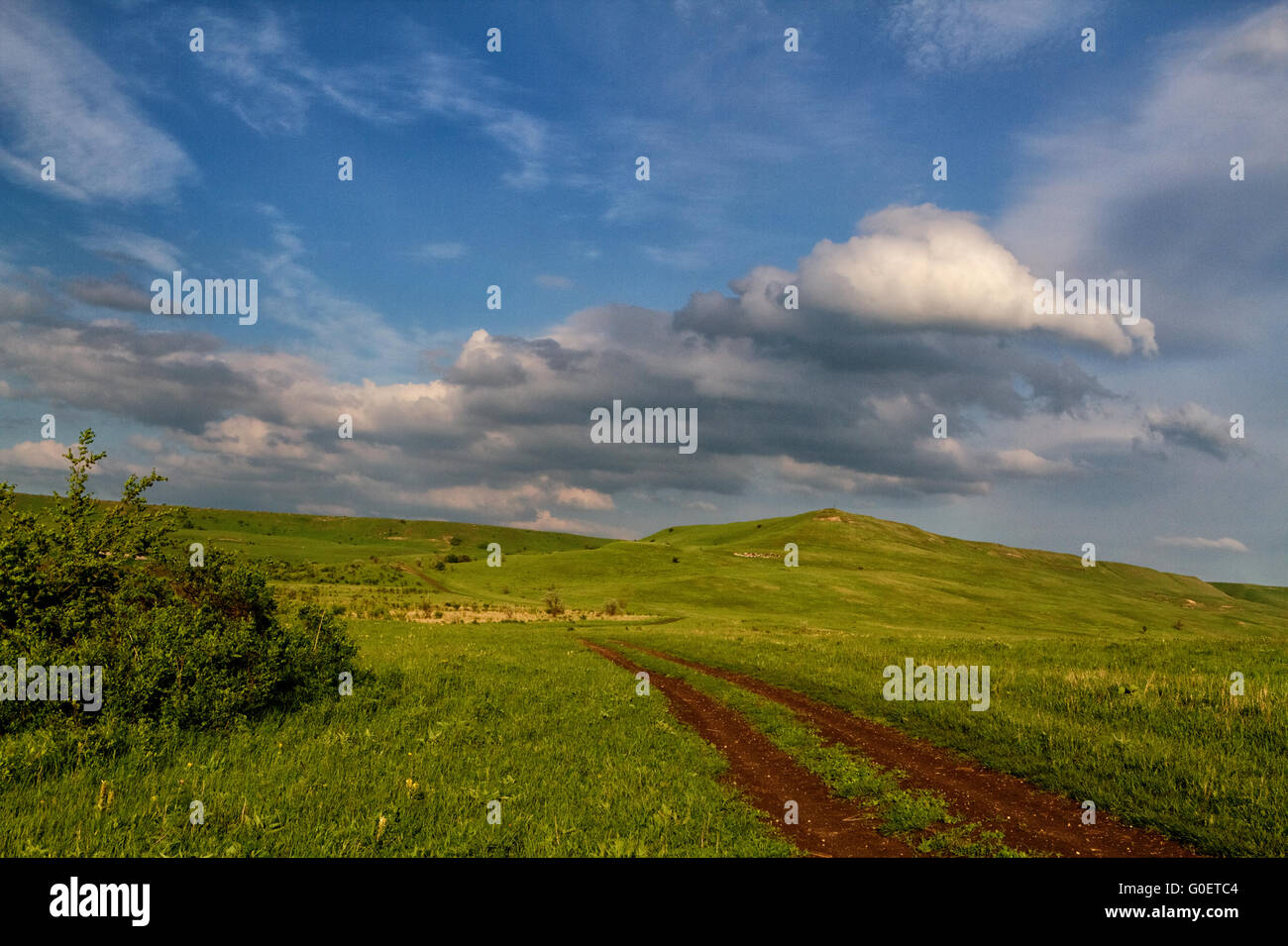Spring landscape with Russian Stock Photo - Alamy