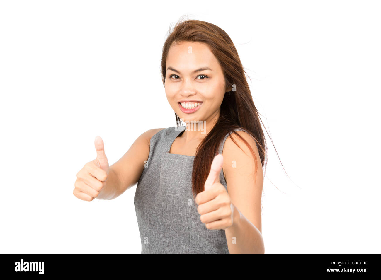 Wind hair asian girl hi-res stock photography and images - Alamy