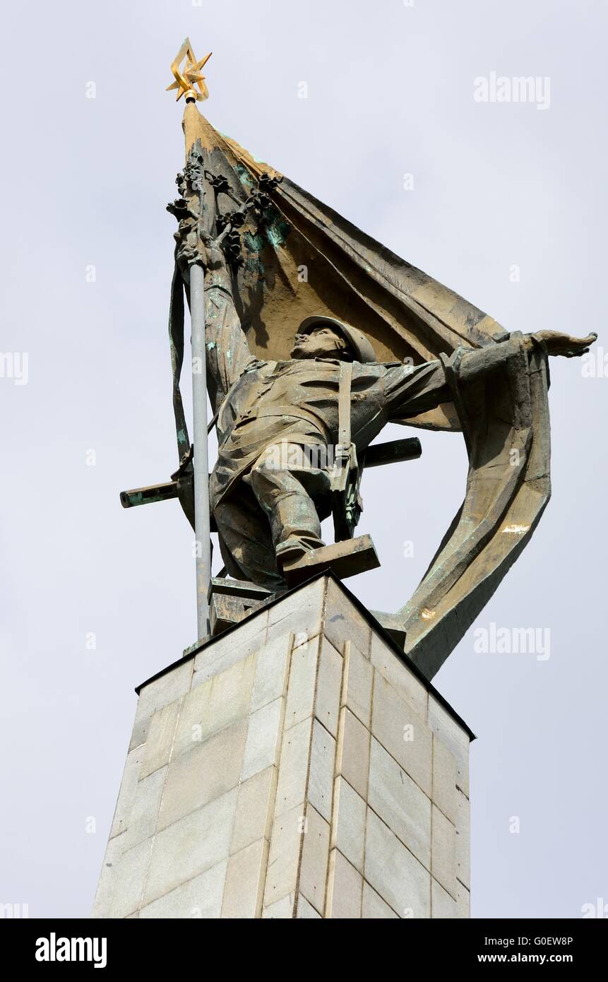 Russian soldier memorial Stock Photo - Alamy
