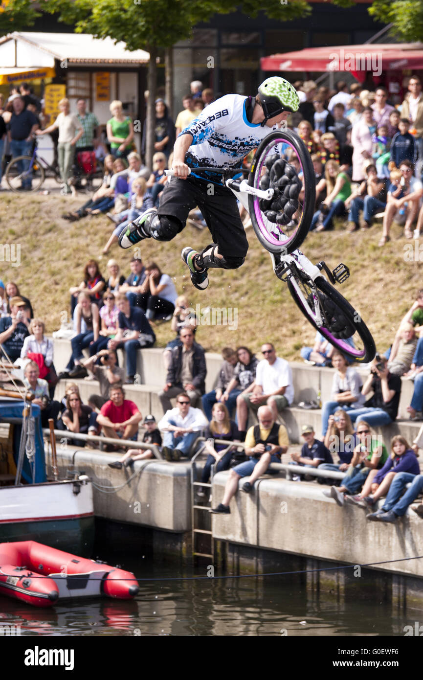 Ocean Jump World Cup on Kiel Week, Germany Stock Photo - Alamy