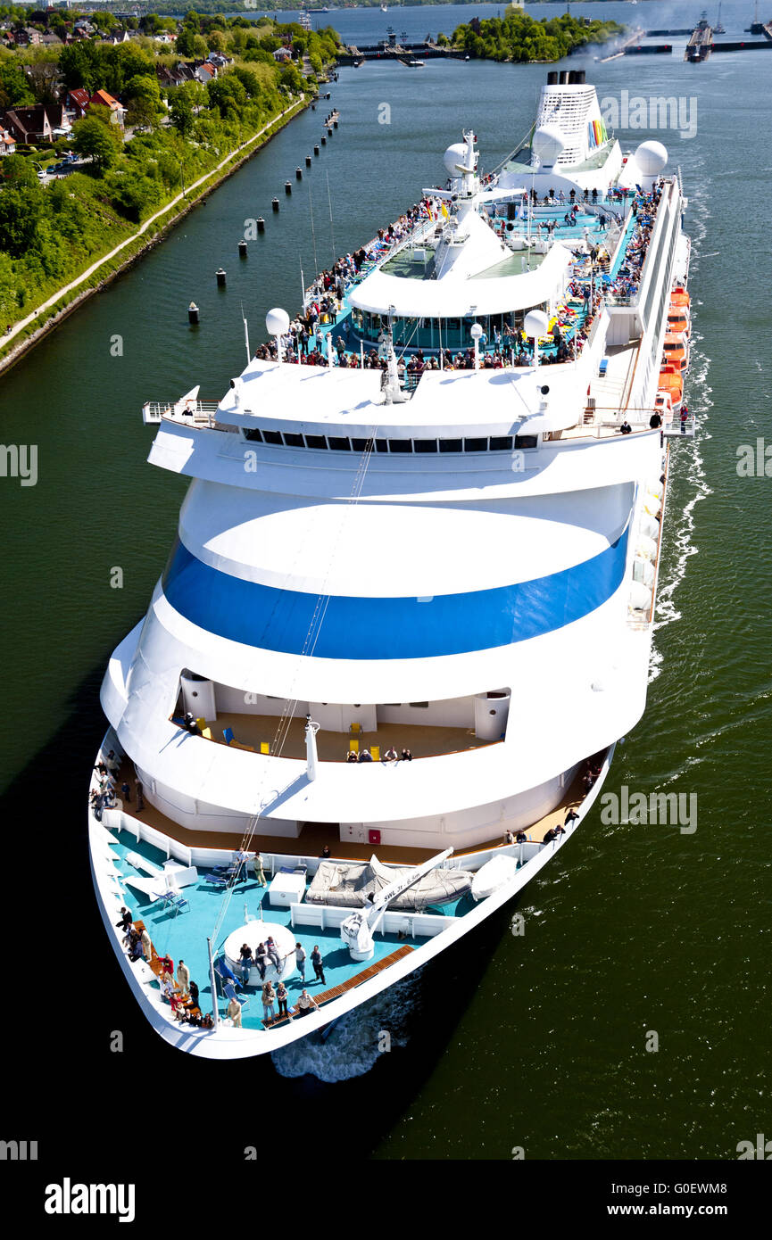 Cruise ship aidacara on kiel canal hi-res stock photography and images - Alamy