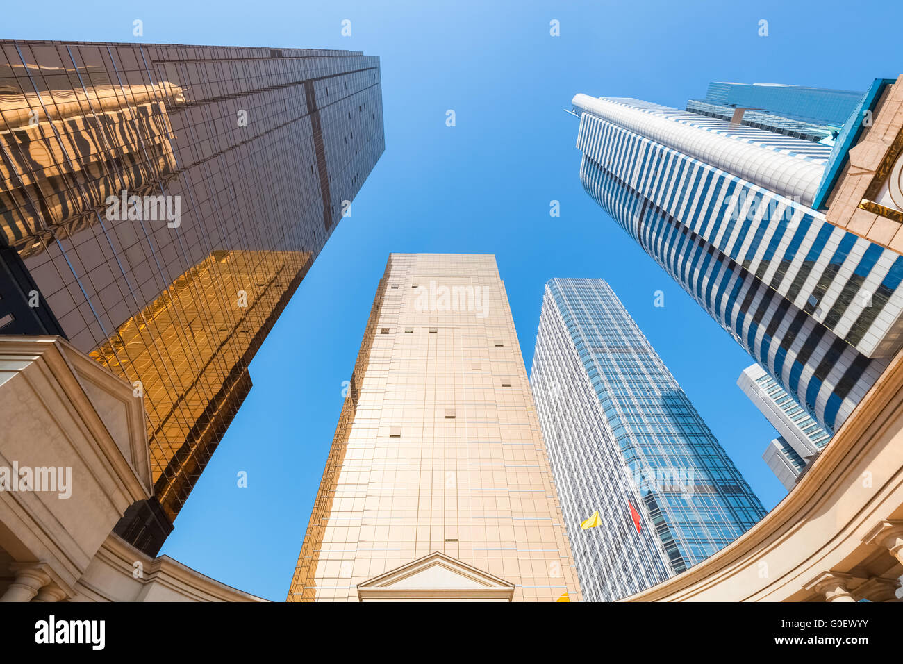 upward view of modern building Stock Photo - Alamy