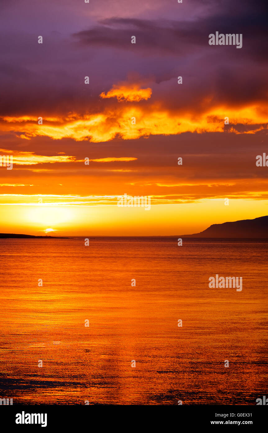 Midnight sunset hi-res stock photography and images - Alamy