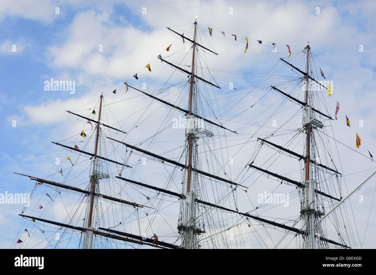 Tea Clipper mast Stock Photo - Alamy