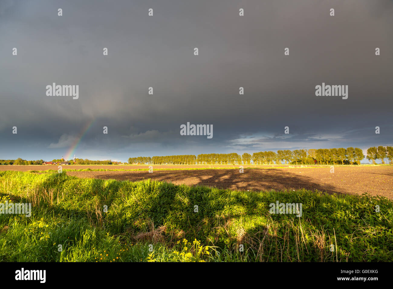 Rain clouds in spring Stock Photo - Alamy
