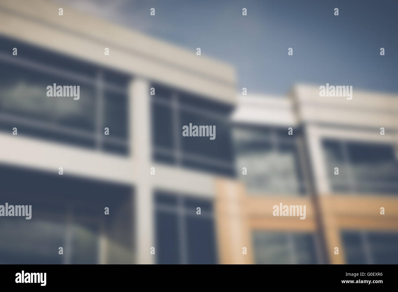 Blurred Office Building with Instagram Style Filter Stock Photo - Alamy