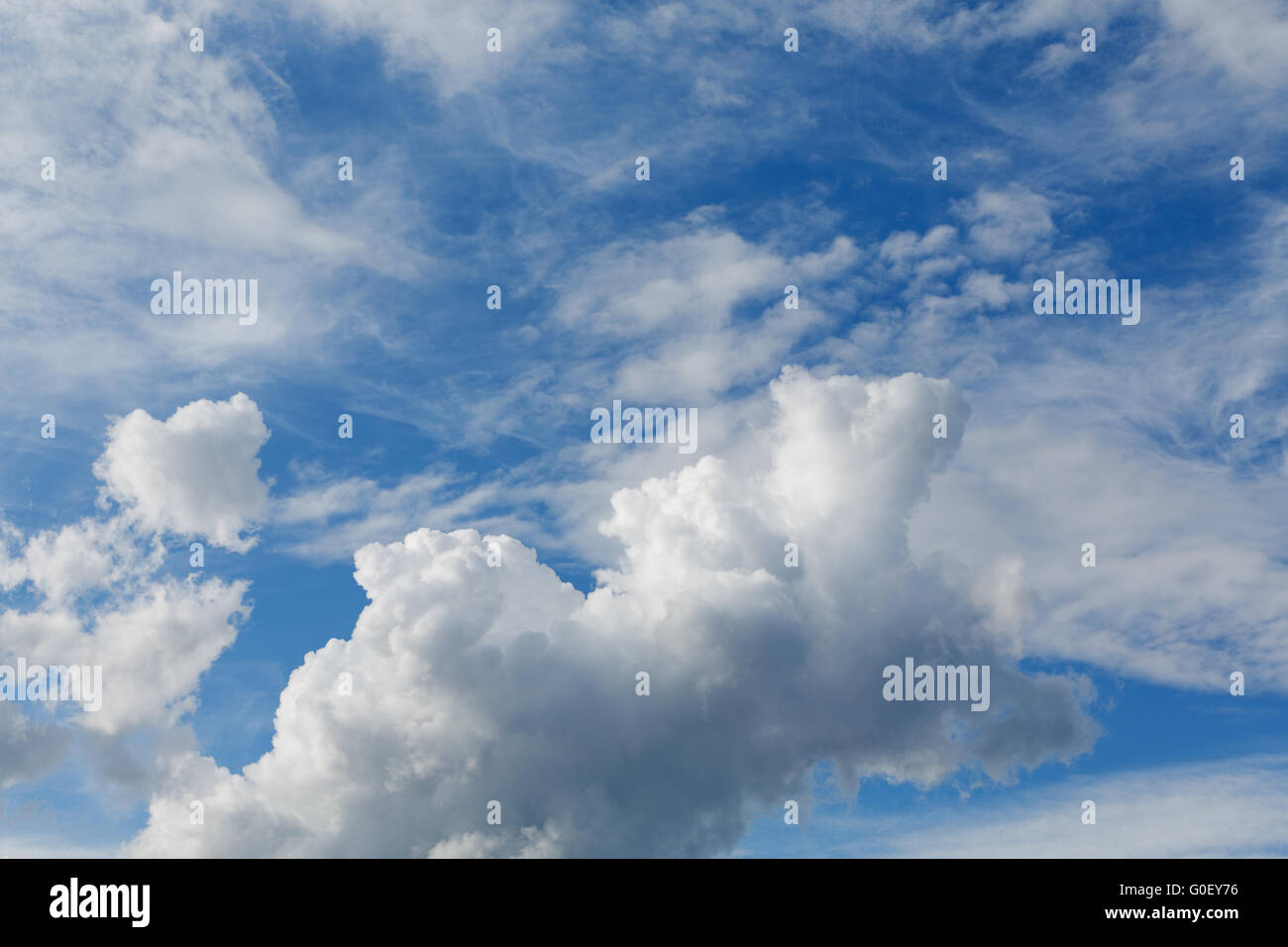 stratocumulus clouds and the dark blue sky Stock Photo - Alamy