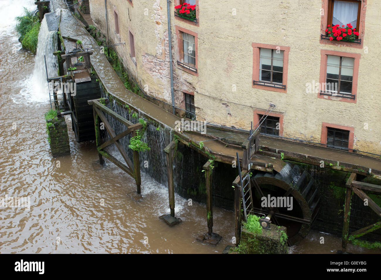 Water wheels in the old town hi-res stock photography and images - Alamy