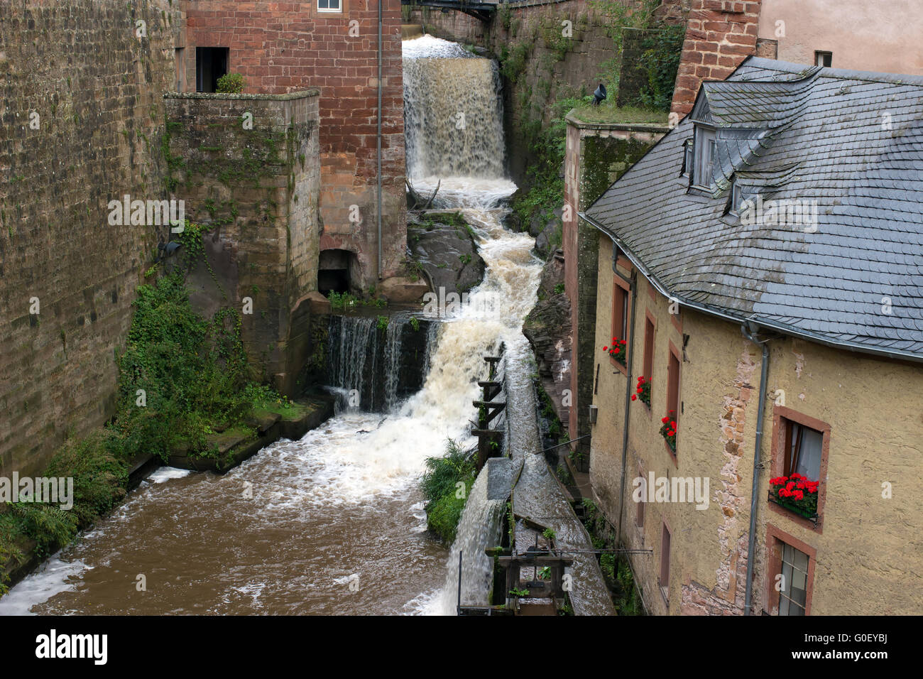 Historic district in Saarburg. Germany Stock Photo - Alamy