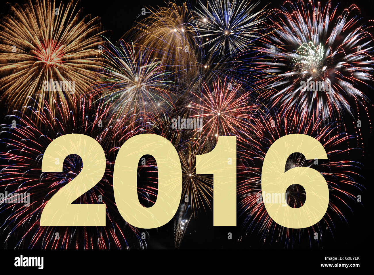 happy new year 2016 with firework Stock Photo - Alamy