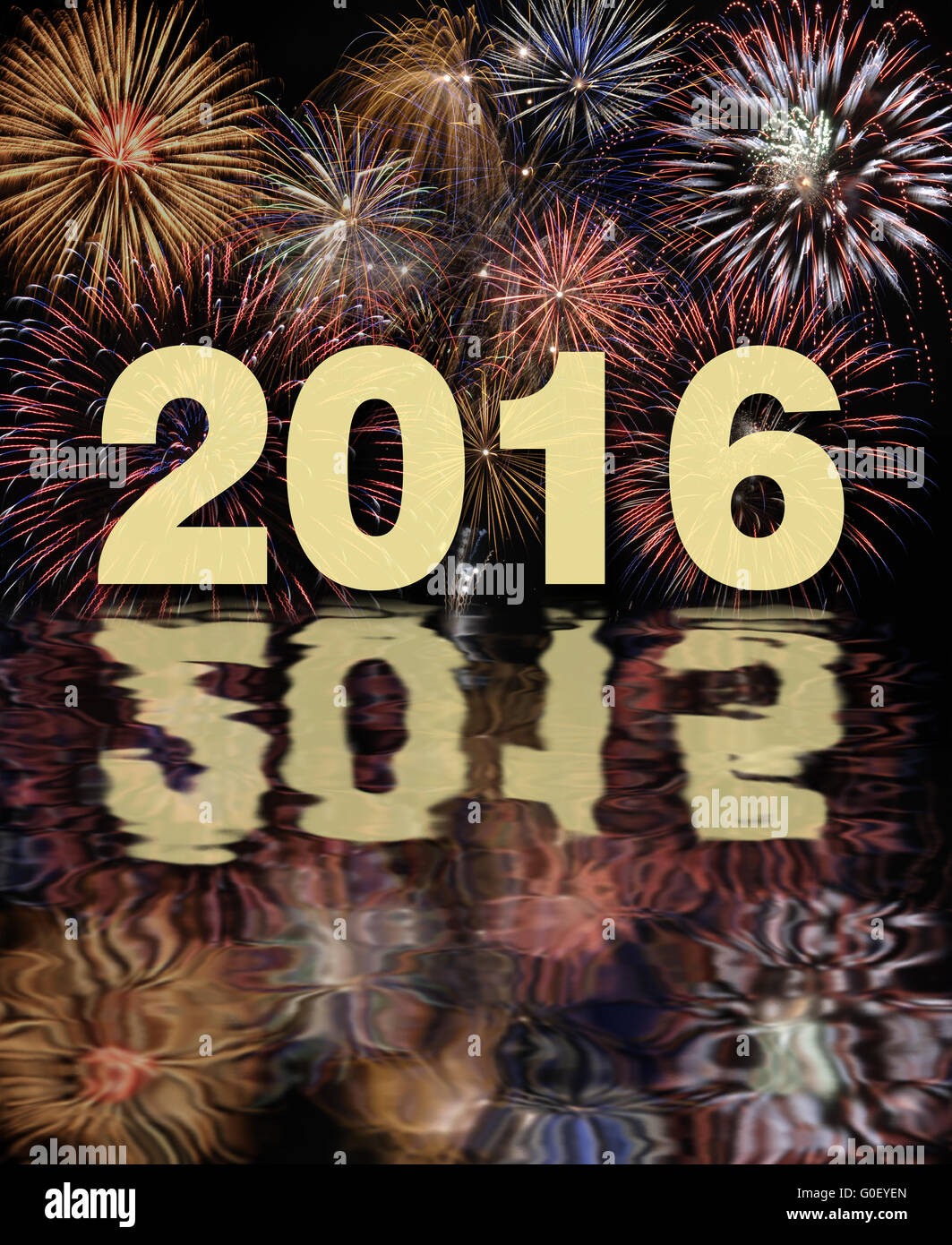 happy new year 2016 with firework Stock Photo - Alamy