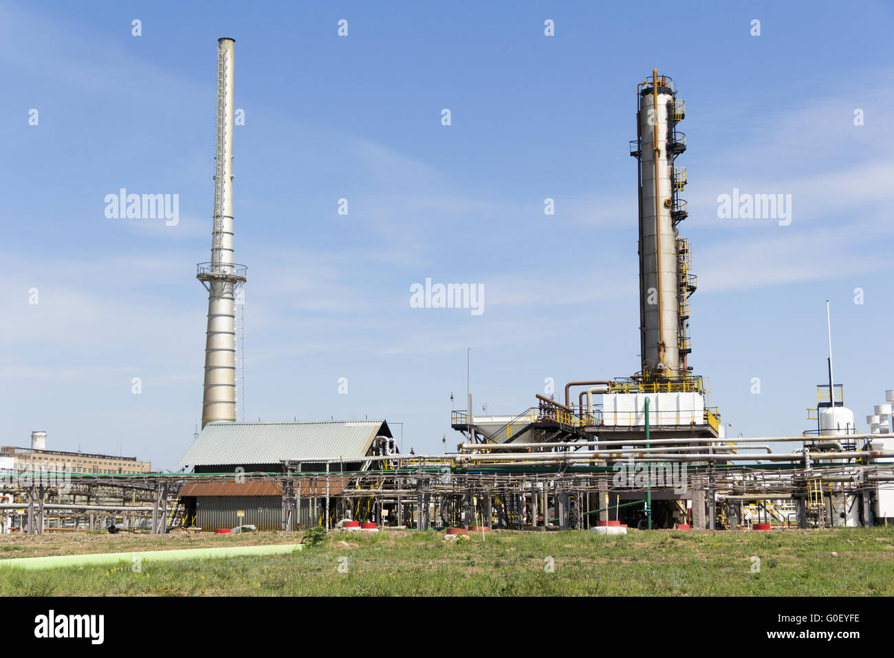 Refinery complex at summer daylight Stock Photo - Alamy