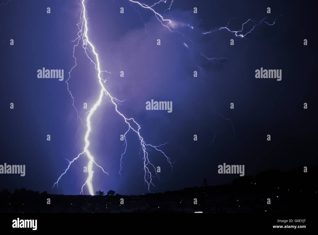 Ground Strike Big Bang Stock Photo - Alamy