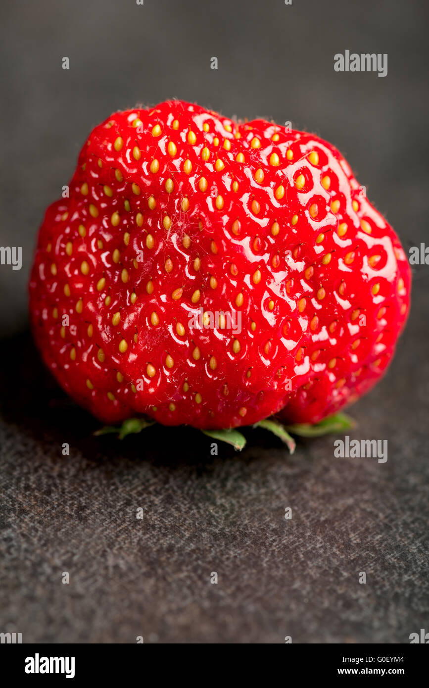 Strawberry close up Stock Photo - Alamy