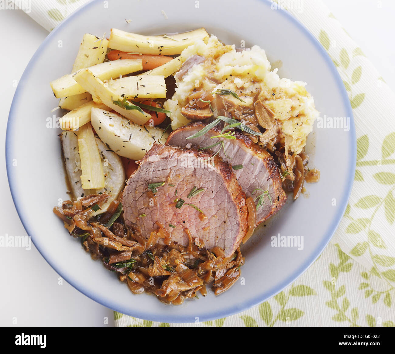 Beef Roast and Vegetables Stock Photo - Alamy