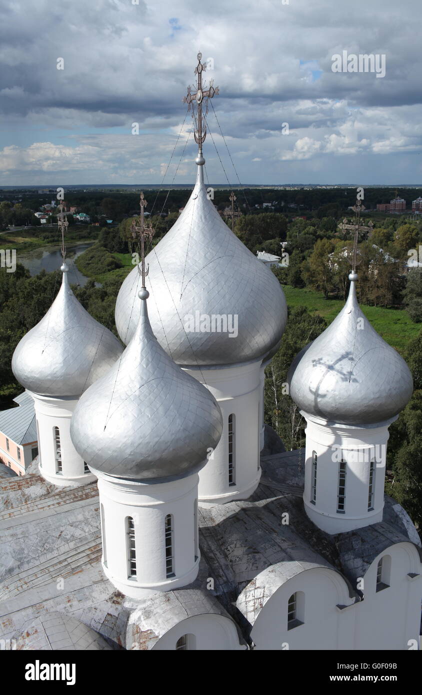 Church domes top view Stock Photo - Alamy