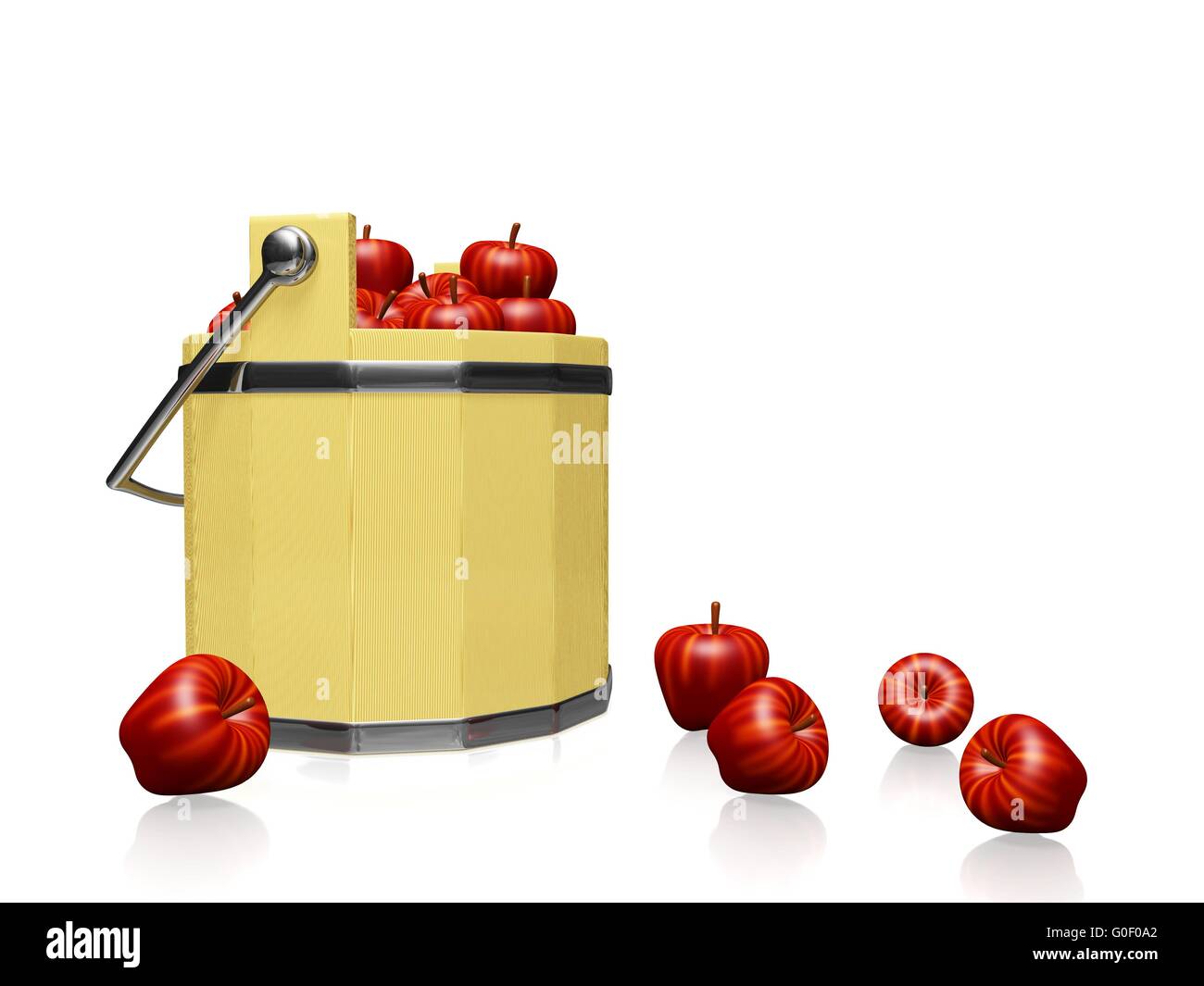 Heap fresh apples in Cut Out Stock Images & Pictures - Alamy