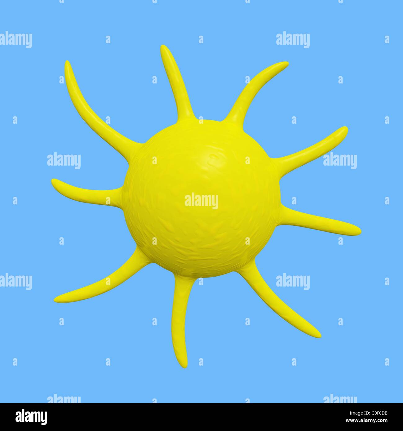 Sun Weather Icon Stock Photo - Alamy