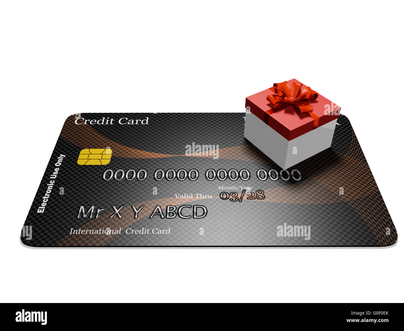 Credit card bow ribbon Cut Out Stock Images & Pictures - Alamy