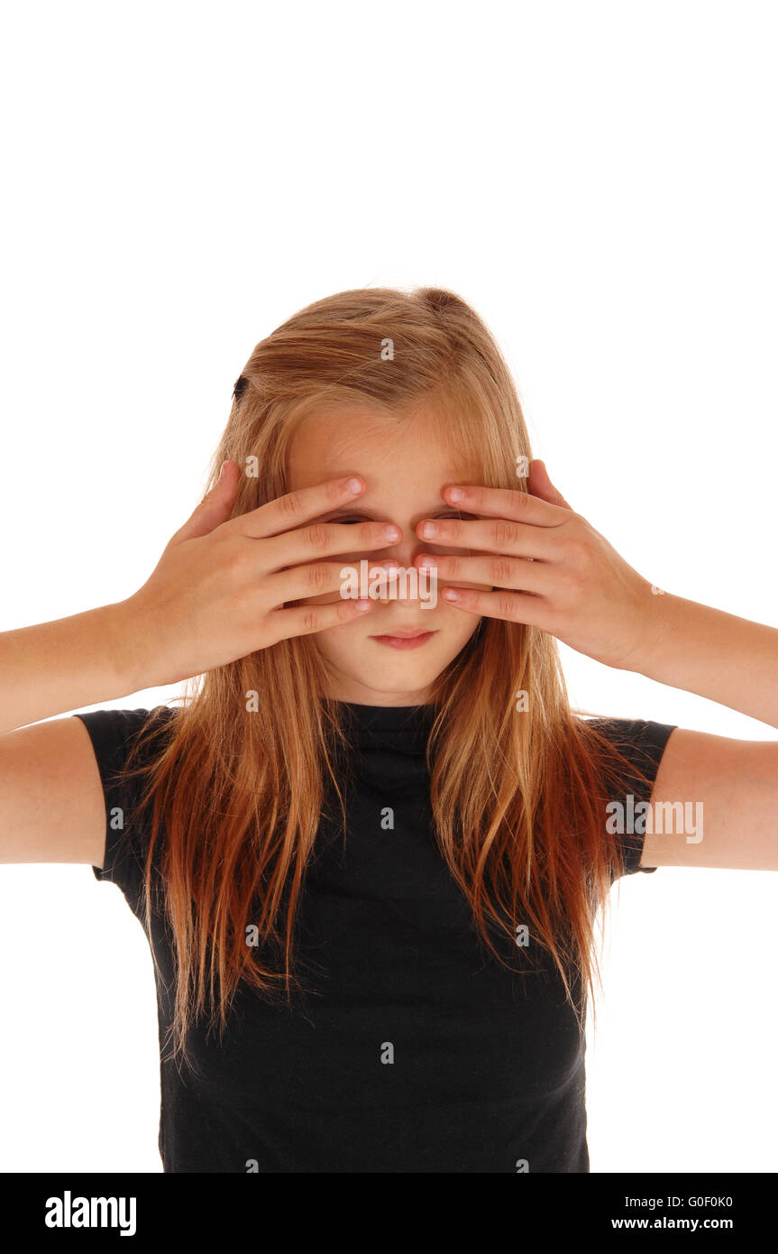 Holding hands over eyes hi-res stock photography and images - Alamy