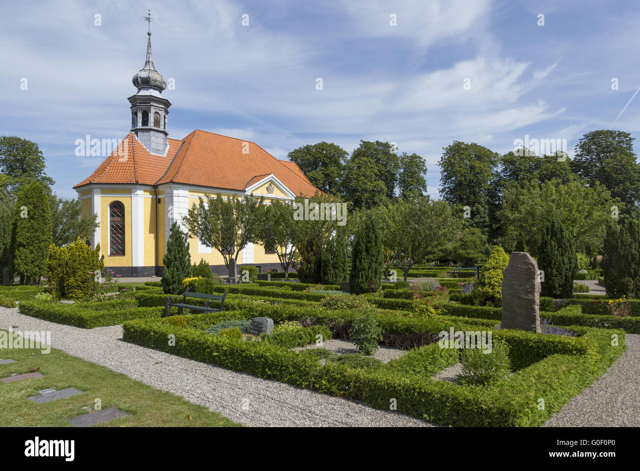 Church and Cemetery Stock Photo - Alamy