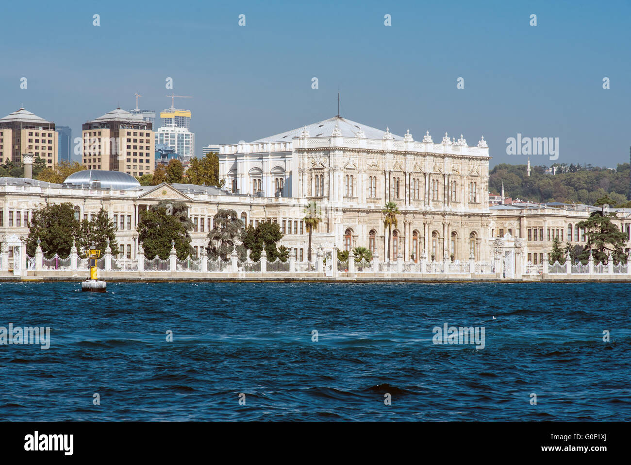 The Dolmabahce Palace at the Bosphorus in Istanbul Stock Photo - Alamy