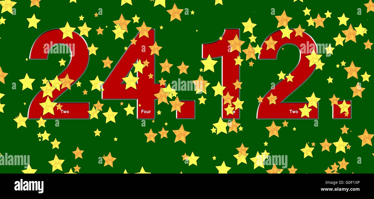 red date December the 24th Stock Photo - Alamy