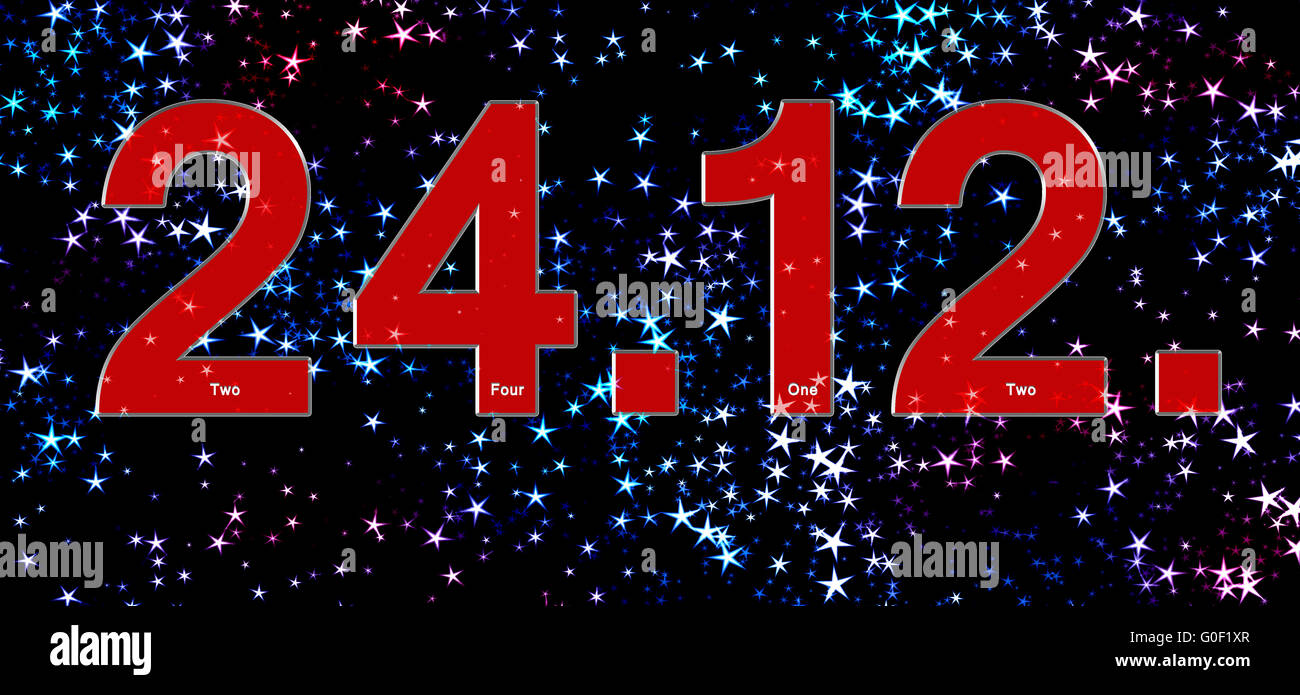 red date December the 24th Stock Photo - Alamy