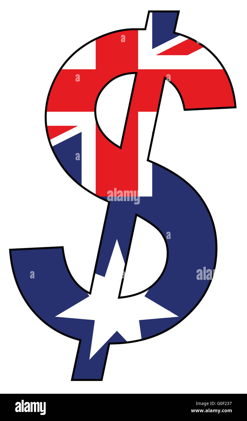 dollar - flag of australia Stock Photo - Alamy