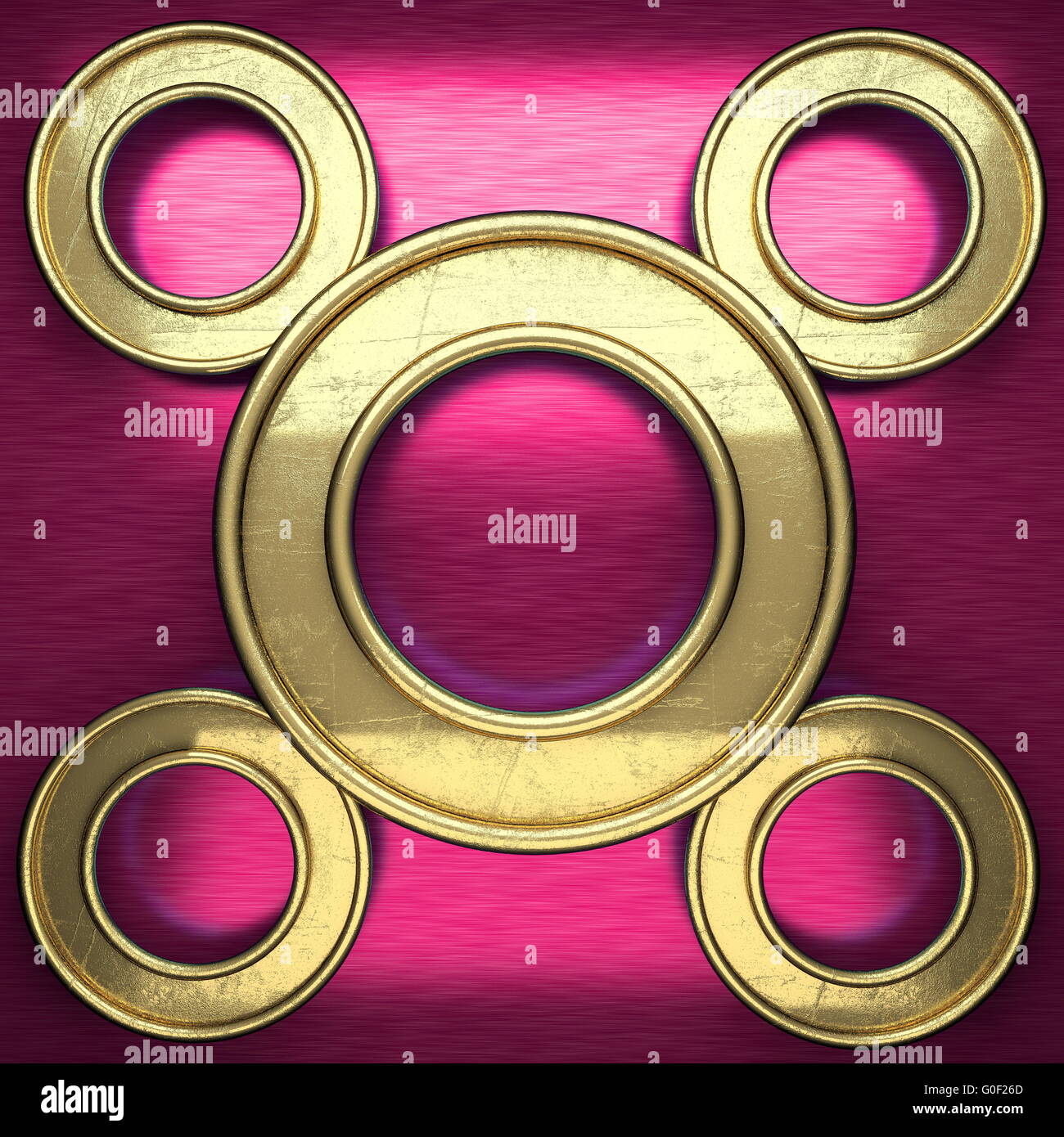 pink metal background with yellow element Stock Photo - Alamy