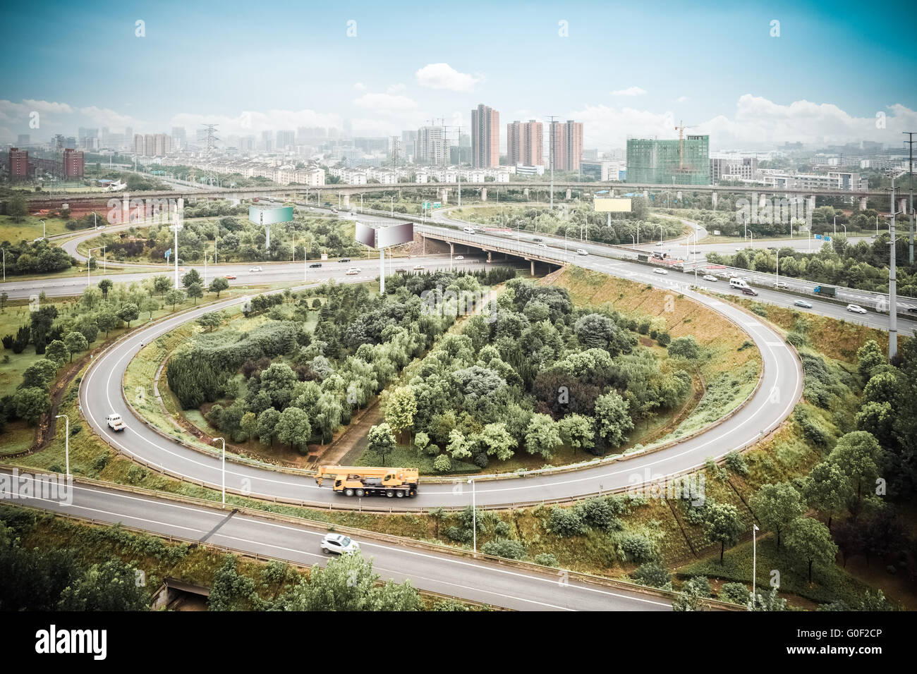Aerial transport interchange architecture hi-res stock photography and ...
