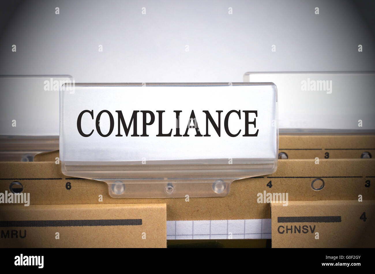 Compliance Folder Register Index Stock Photo - Alamy