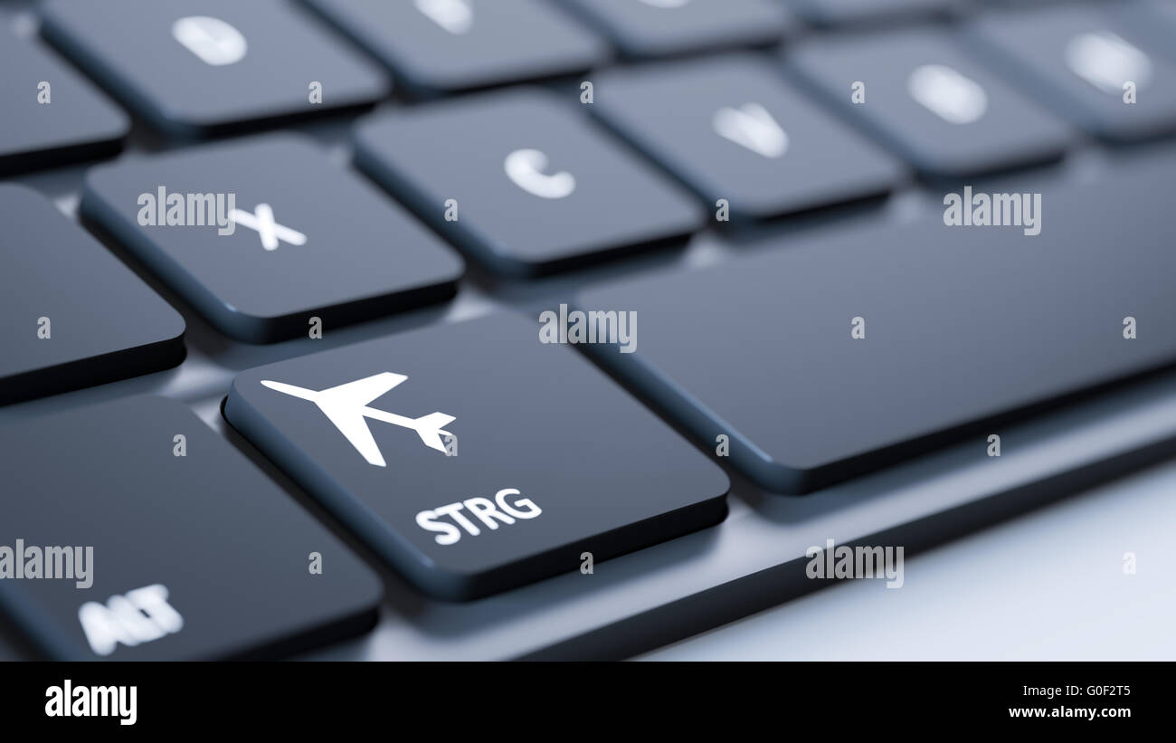 Flight search laptop hi-res stock photography and images - Alamy