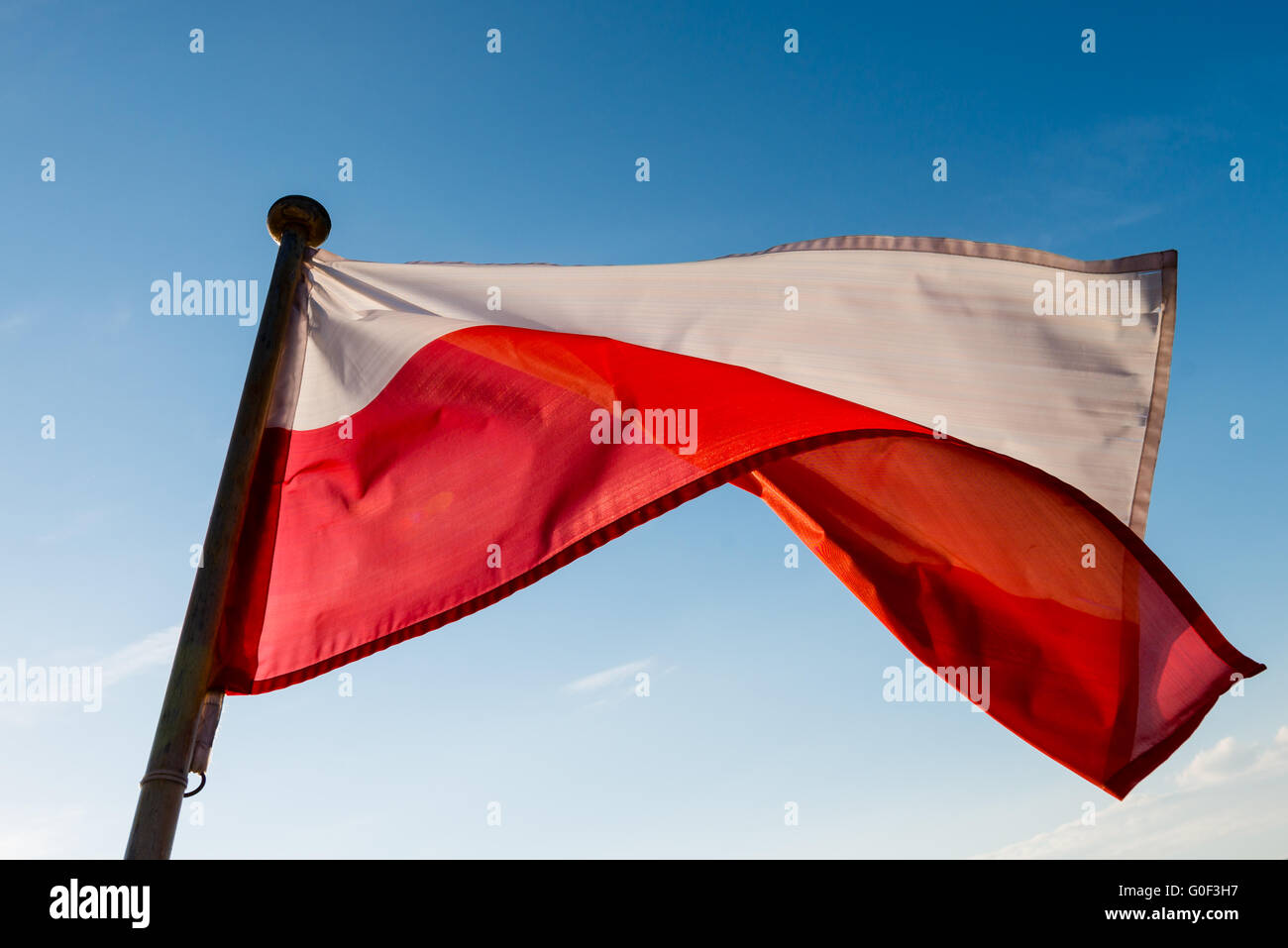 Wavy polish flag hi-res stock photography and images - Alamy