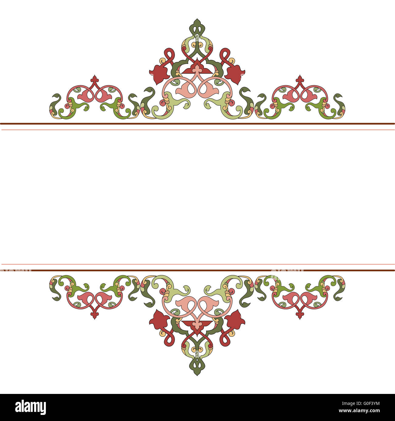 Antique Ottoman borders and frames series fifty one Stock Photo - Alamy