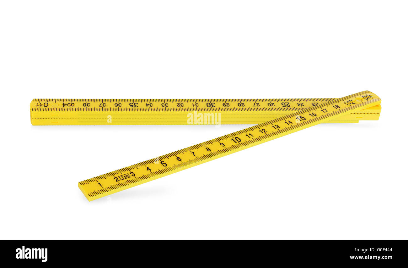 Metre rule Cut Out Stock Images & Pictures - Alamy