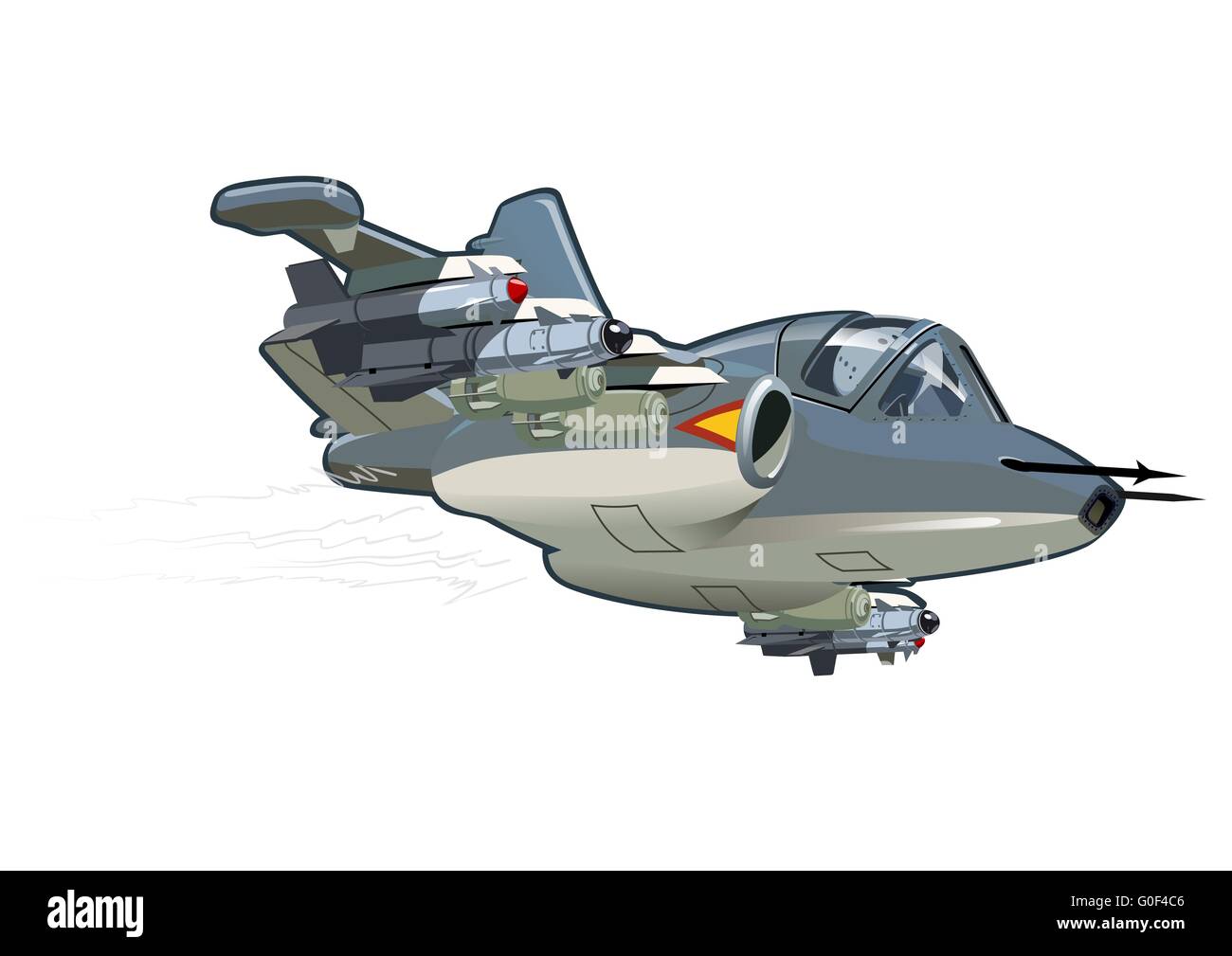 Cartoon Military Airplane Stock Photo - Alamy