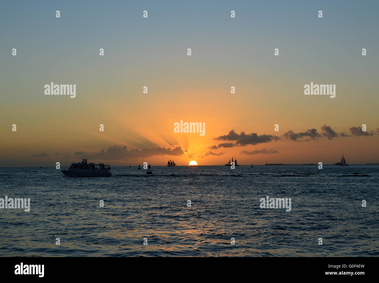 Key West Sunset Stock Photo - Alamy