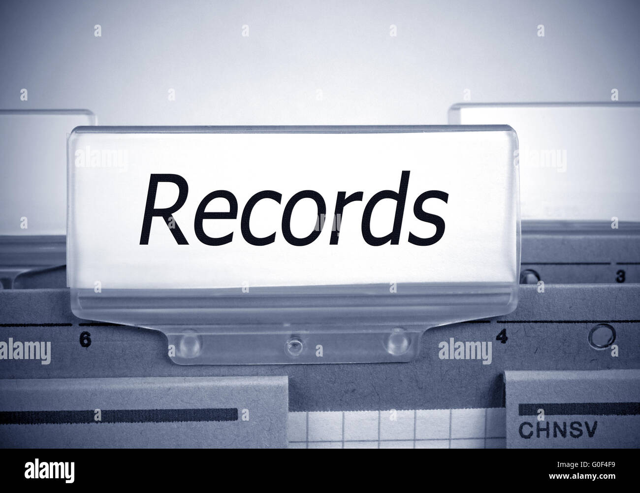 Records Register Folder Index Stock Photo - Alamy