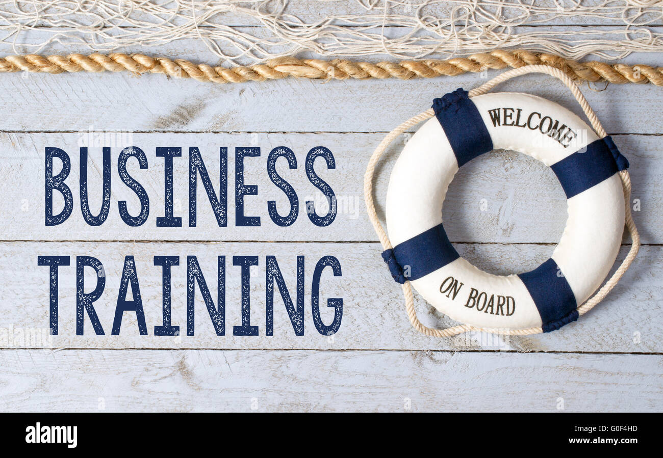 Business Training - Welcome on Board Stock Photo - Alamy