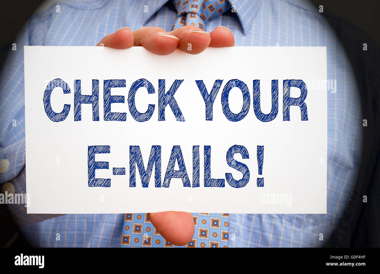 Man check email computer hi-res stock photography and images - Alamy