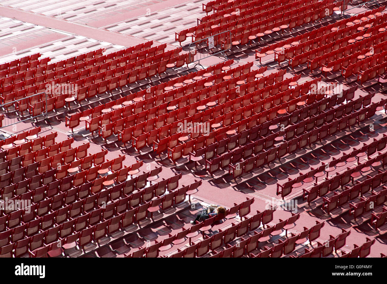 Chair rows in the arena of Verona Stock Photo - Alamy