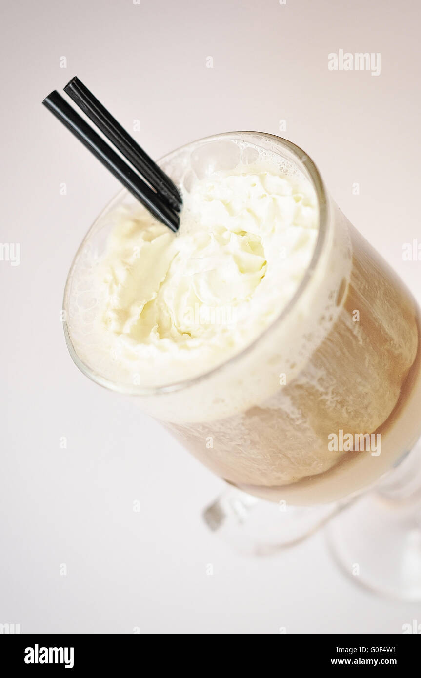 cocktail cream with coffee isolated on a white background Stock Photo ...