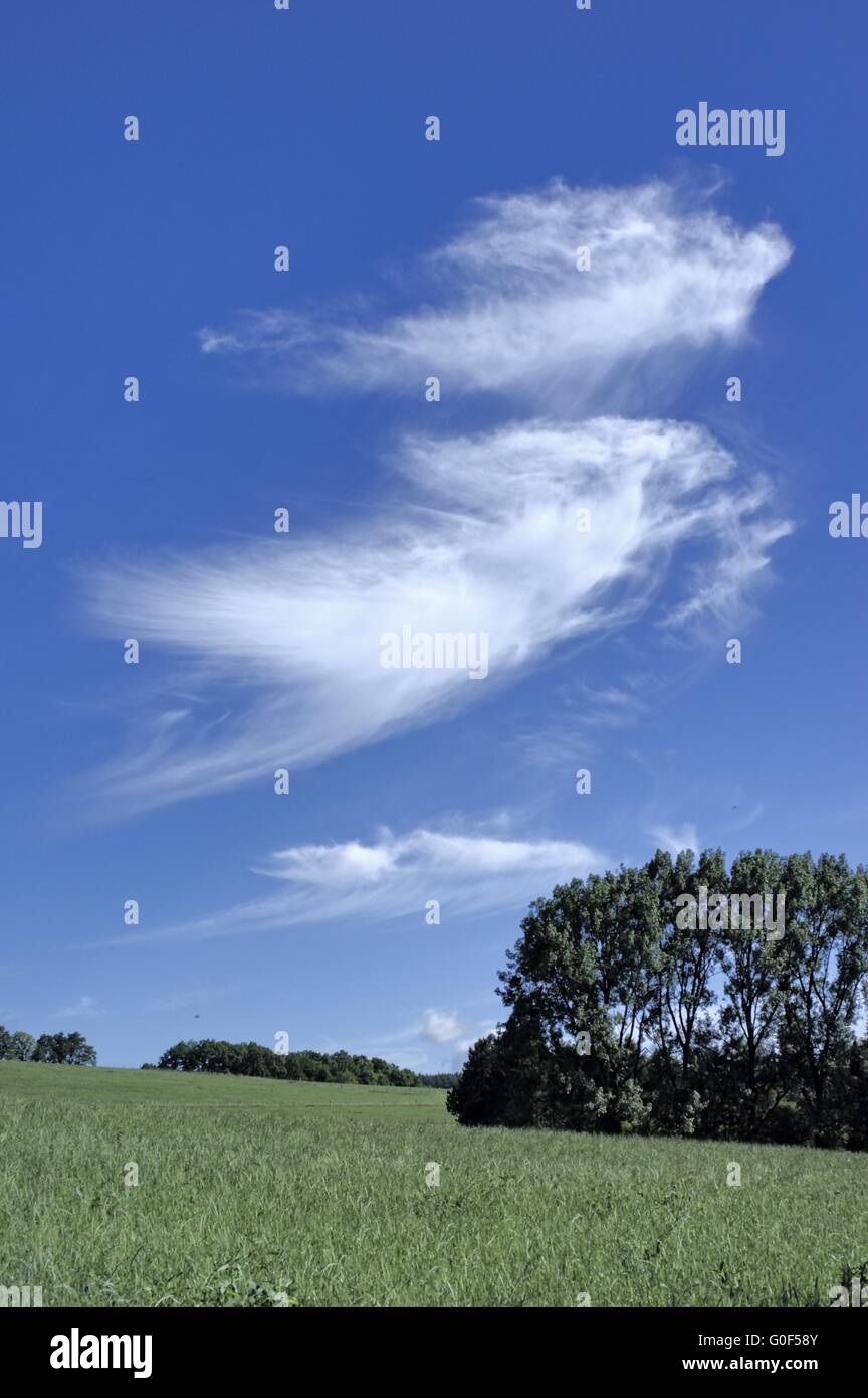 torn clouds in the sky Stock Photo - Alamy