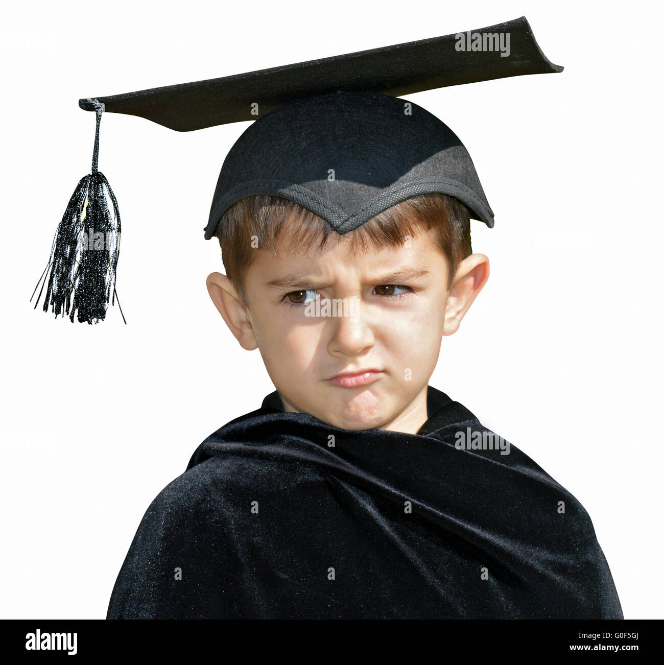 Kid graduate with graduation cap Stock Photo - Alamy