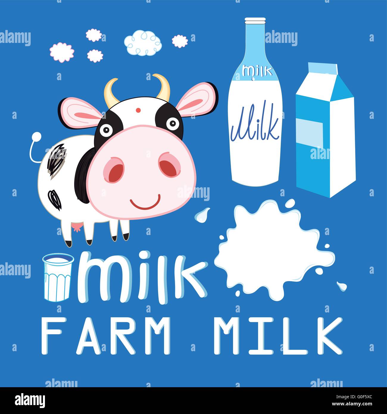 Hot milk in glass Stock Vector Images - Alamy