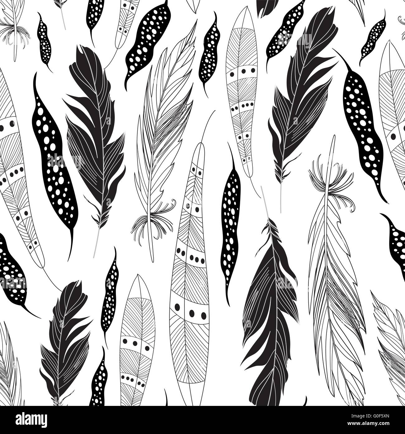 graphic pattern feathers Stock Vector Image & Art - Alamy